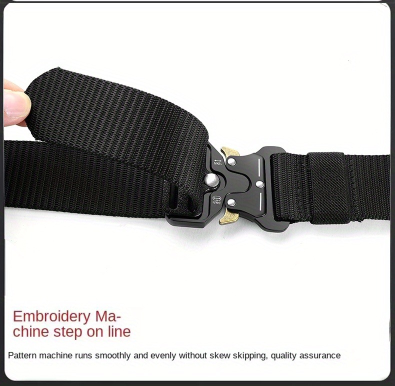 Tactical Quick Release Durable Soft Nylon Belt Unisex Outdoor Hiking ...