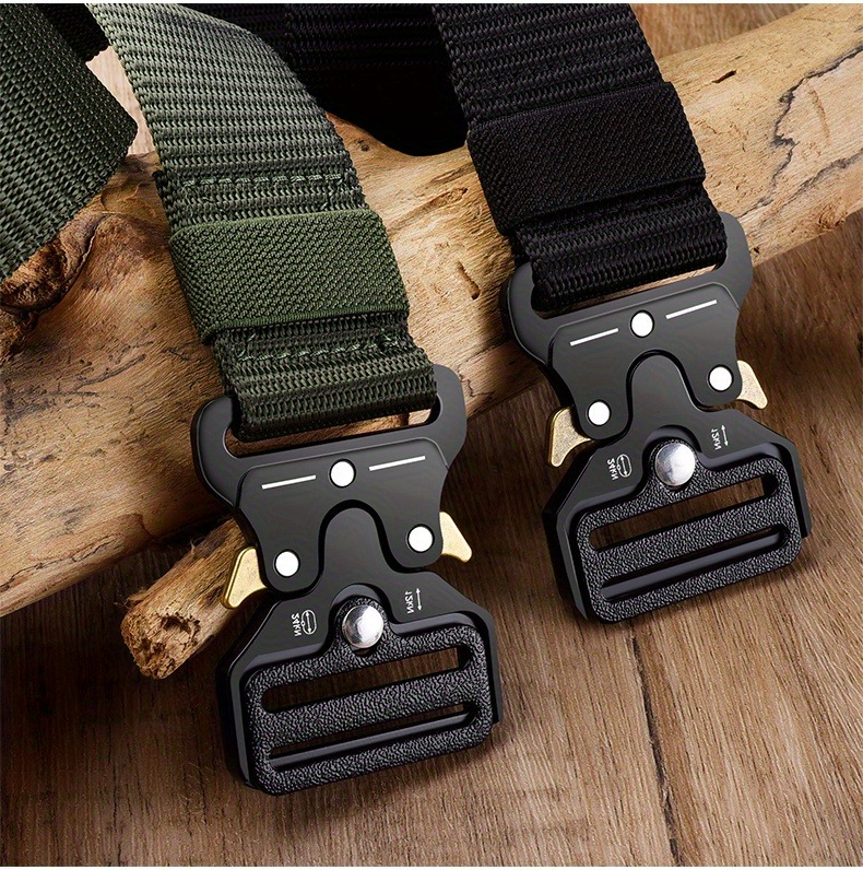 Tactical Quick Release Durable Soft Nylon Belt Unisex Outdoor Hiking ...