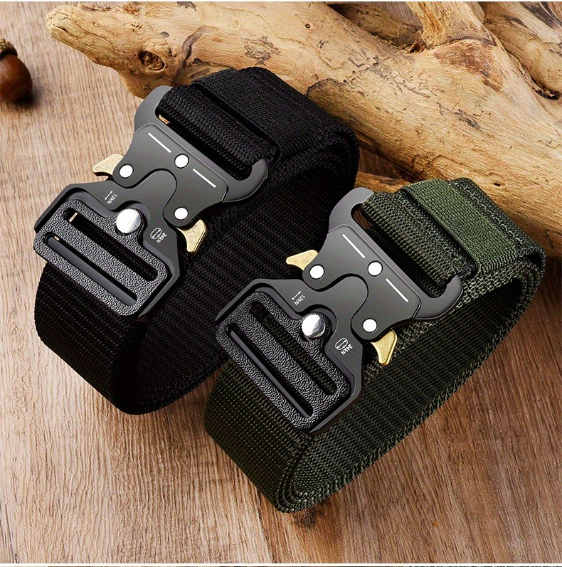 Tactical Quick Release Durable Soft Nylon Belt Unisex Outdoor Hiking ...