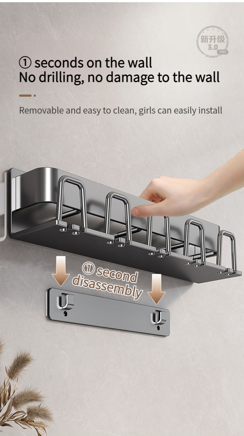 Multifunctional Upgrade Detachable Aluminum Toothbrush Holder Storage ...