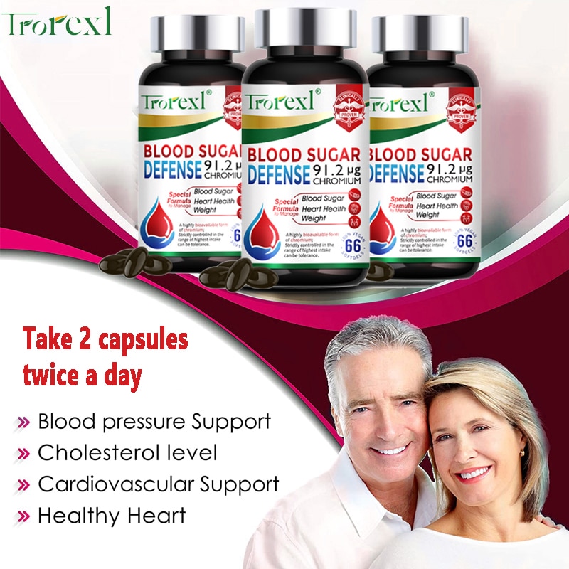 66 caps/bottle lower blood sugar Soft Capsule Lower blood lipids ...