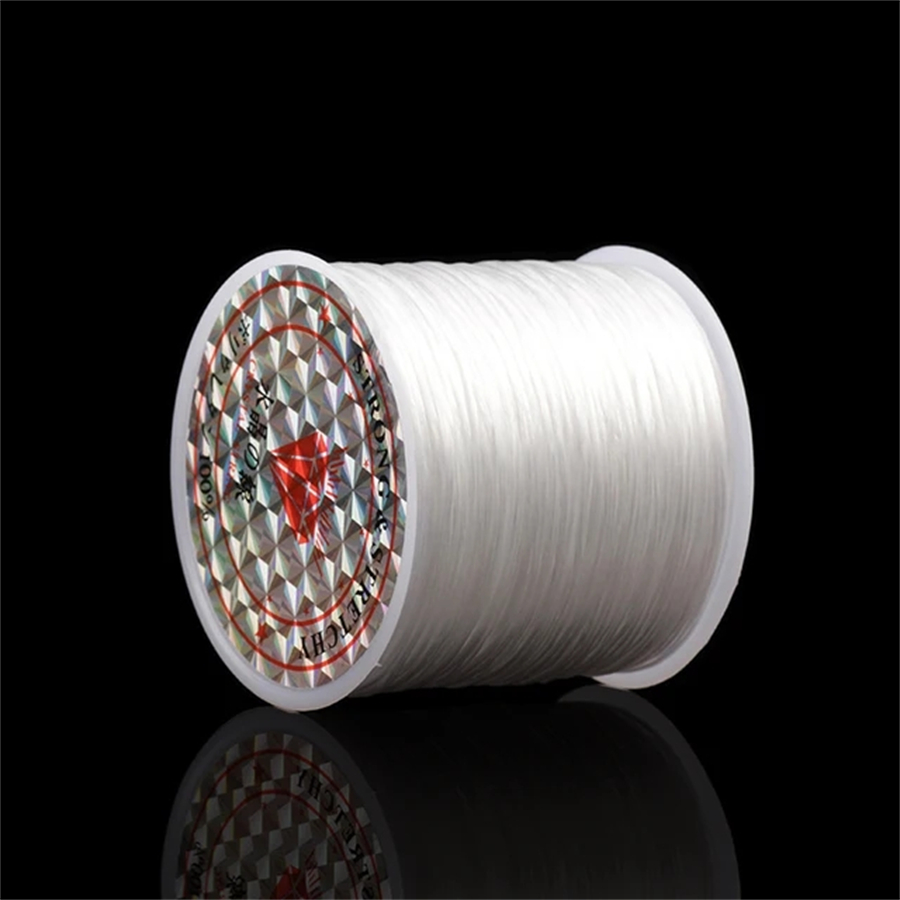 10M/50M/Roll Strong Elastic Crystal Beading Cord for Bracelets Stretch ...