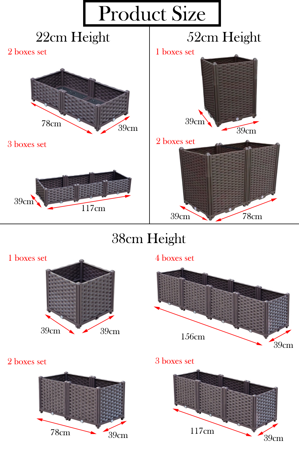 ⭐LOCAL READY STOCK⭐Plastic Planter Box Home Balcony Plastic Flower Pot ...