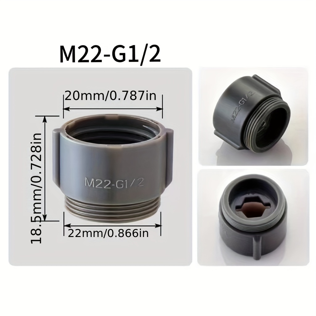 Faucet Adapter Kit - 5 Pieces Male and Female Sink Aerator Adapter Set ...