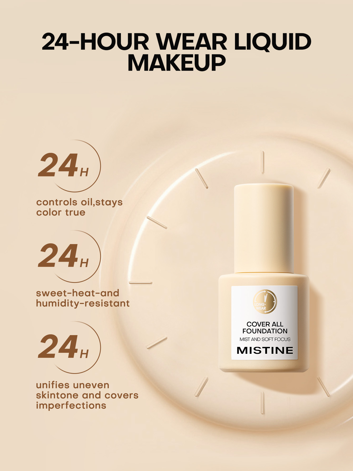 MISTINE NEW VERSION Long-lasting Cover All Oil Control Moisturizing ...