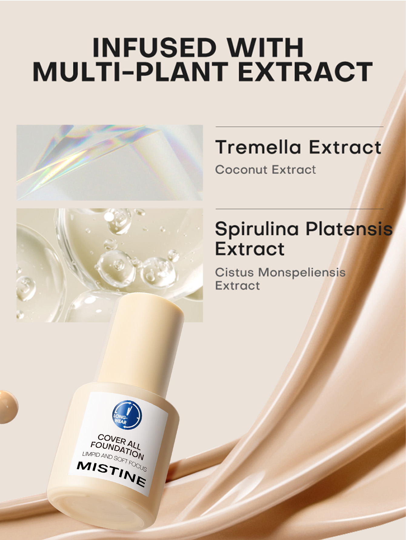 MISTINE NEW VERSION Long-lasting Cover All Oil Control Moisturizing ...
