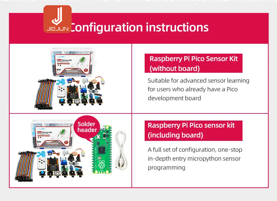 Raspberry PI pico Sensor Kit development board Get started with microPython programming ...