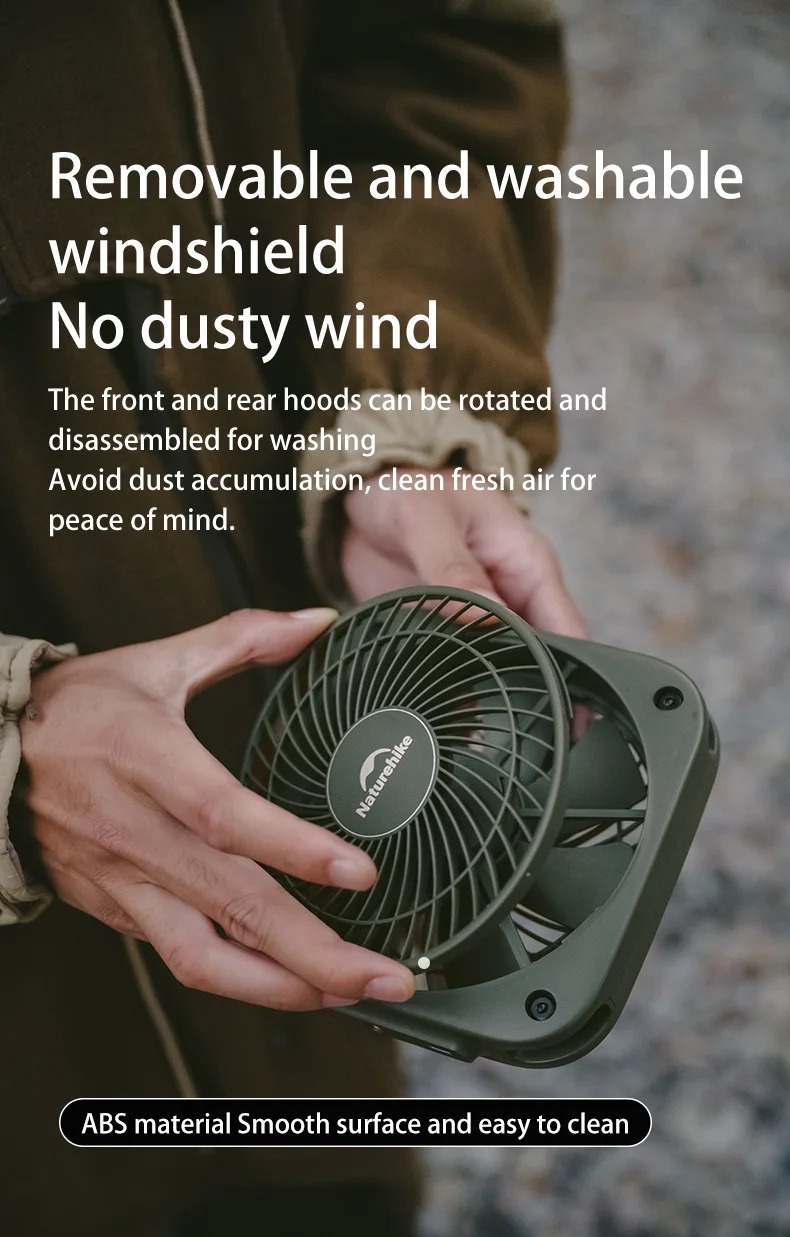 Naturehike Outdoor Electric Fan Air Circulation Ultralight Portable 3 ...
