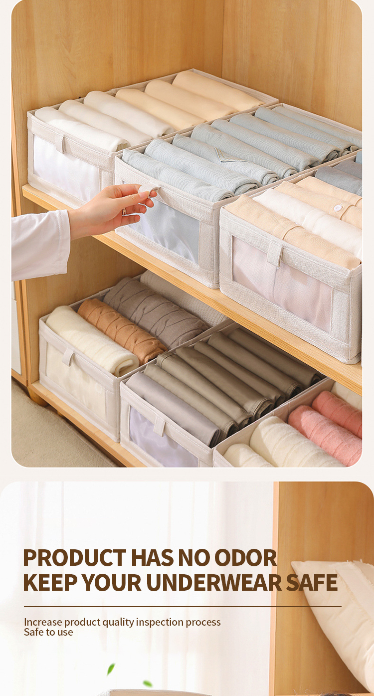 [SG STOCK] Foldable Clothes Organizer Collapsible Wardrobe Storage Tidy ...