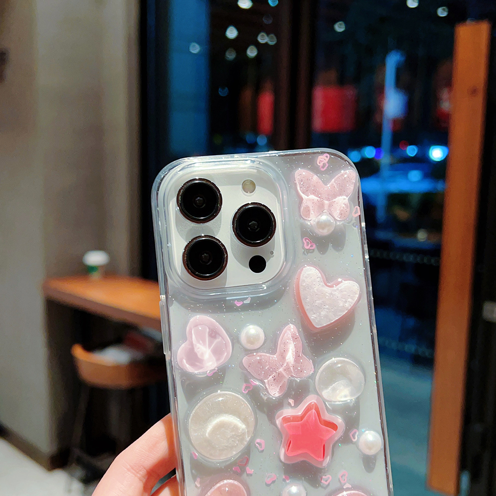 3D Sweet Case for iPhone 16 Pro Max 16 Plus 15Pro Max 15 14 ProMax 13 Pro Max 12 Promax 11 Soft ...