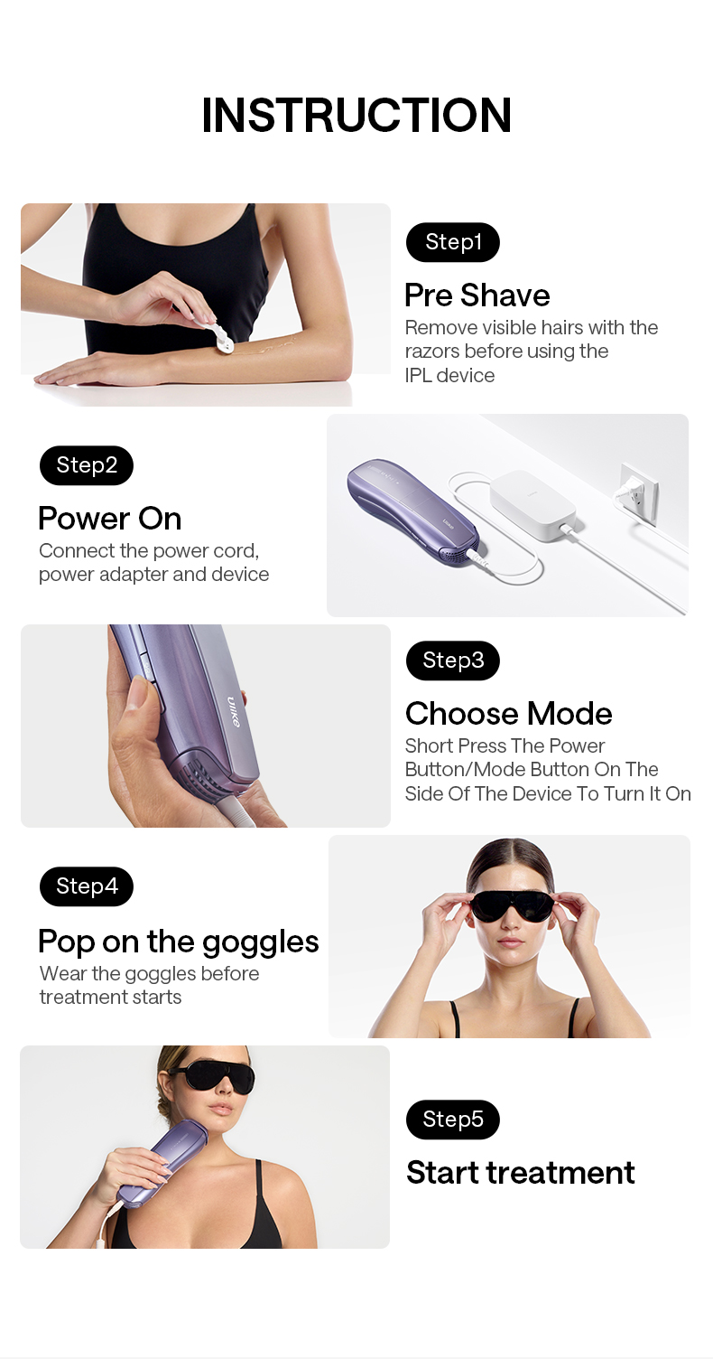 Ulike Air 10 Pro Ice Cooling IPL Hair Removal Device with Dual Lights ...