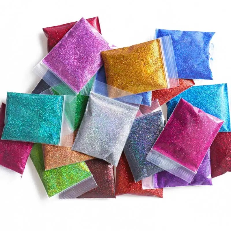 10g 0.2MM Chameleon Shining Resin Pigment Holographic Color Glitter ...