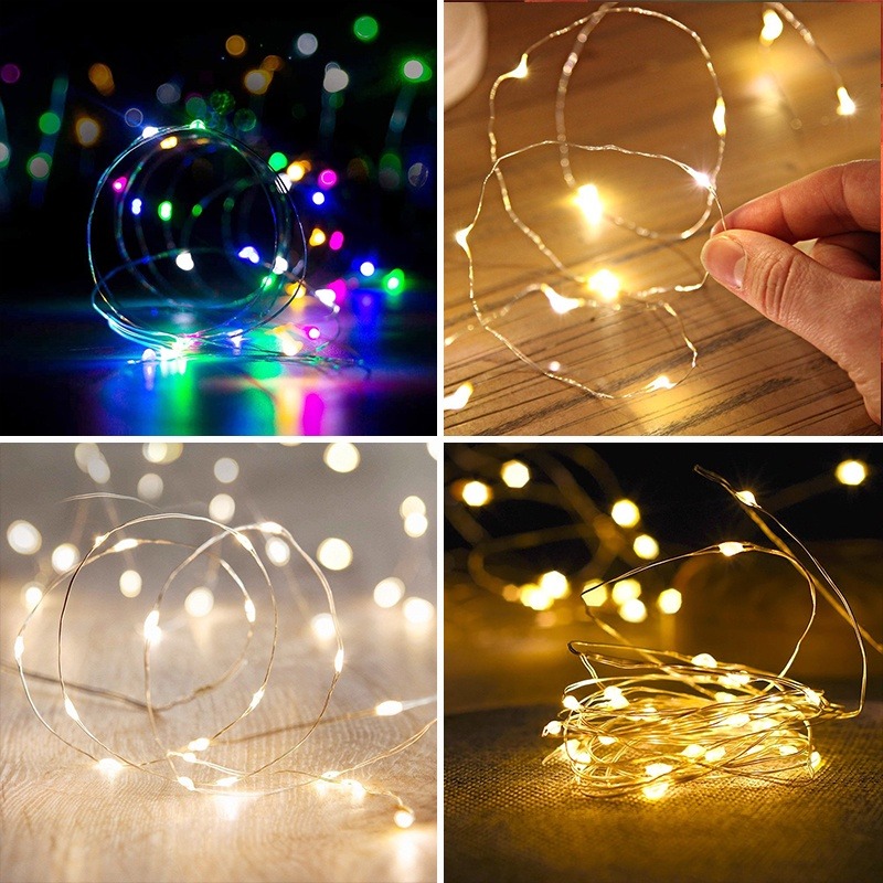 3M Battery-Powered LED Fairy String (20 Lights), 3 Modes Waterproof ...