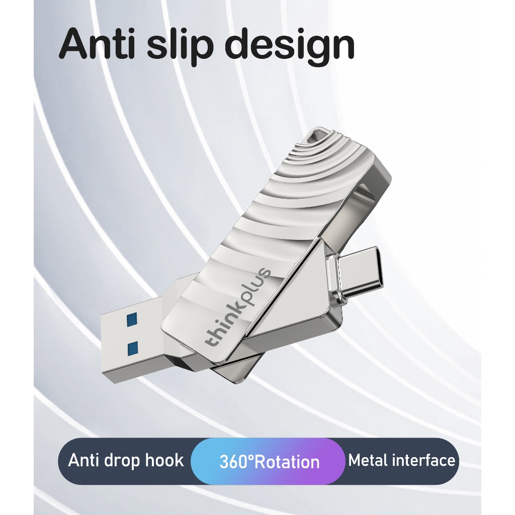 Lenovo Thinkplus Flash Drive Type-C USB 3.2 32/64/128GB MU232 USB3.0 ...