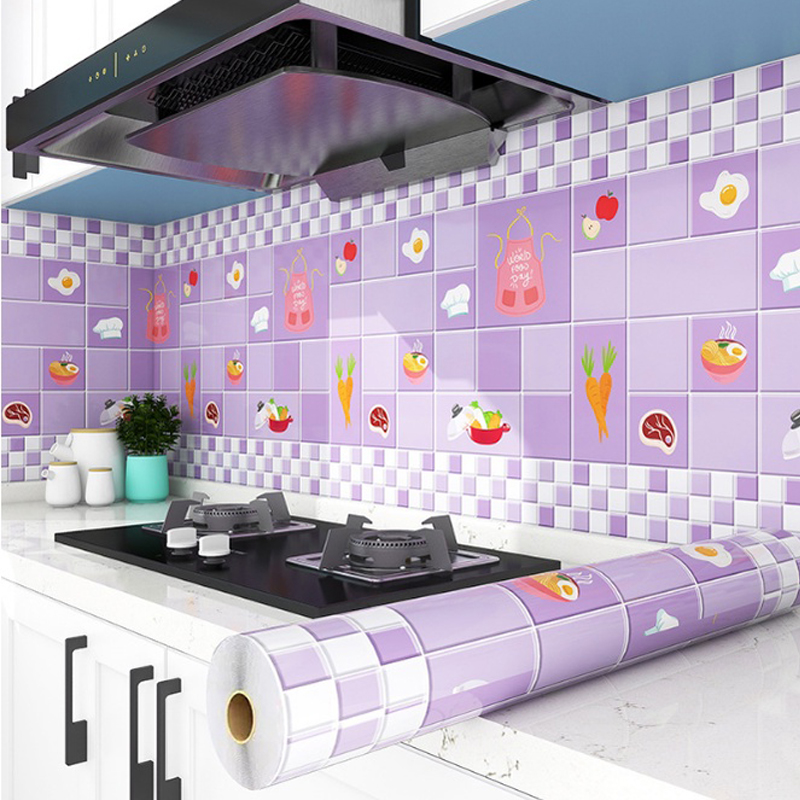 Kitchen Oil Proof Stickers High-temperature Resistant Wall Stickers ...