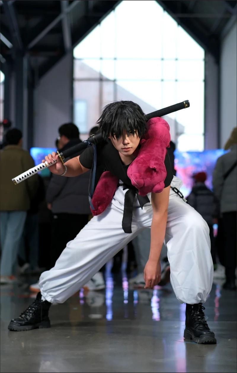 Fushiguro Toji Cosplay Costume Anime Jujutsu Kaisen Pants Wig Halloween ...