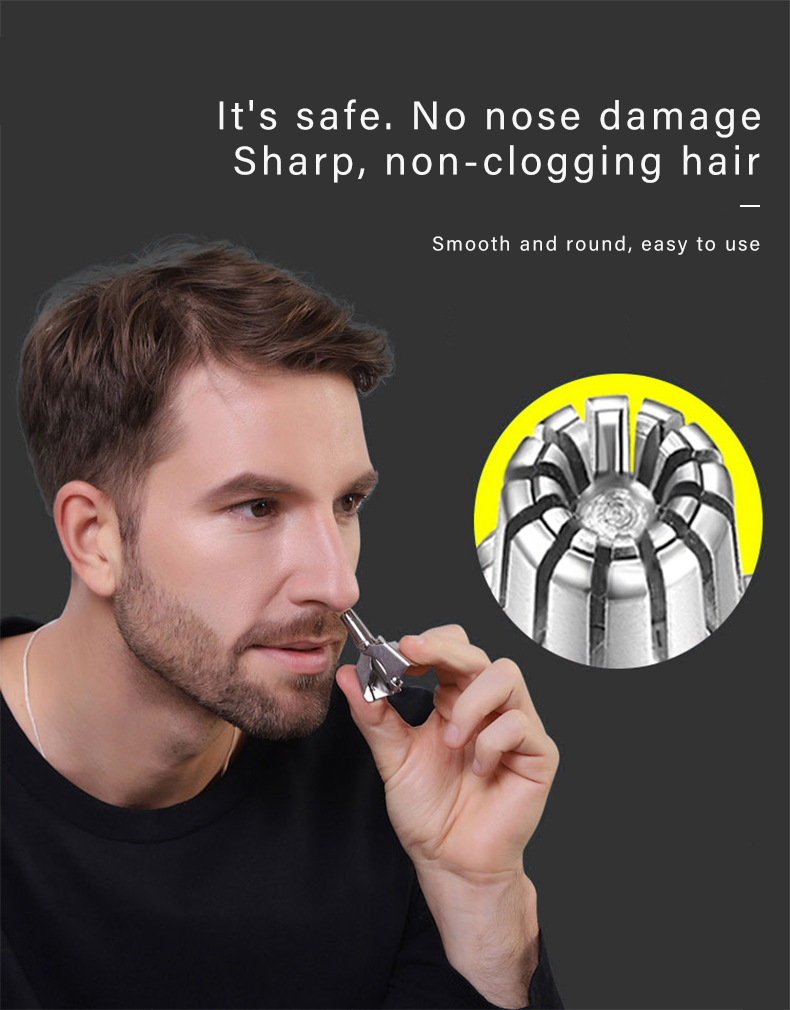 Imported Stainless Steel Nose Hair Trimming Trimmer Washable Manual No Battery Nose Hair