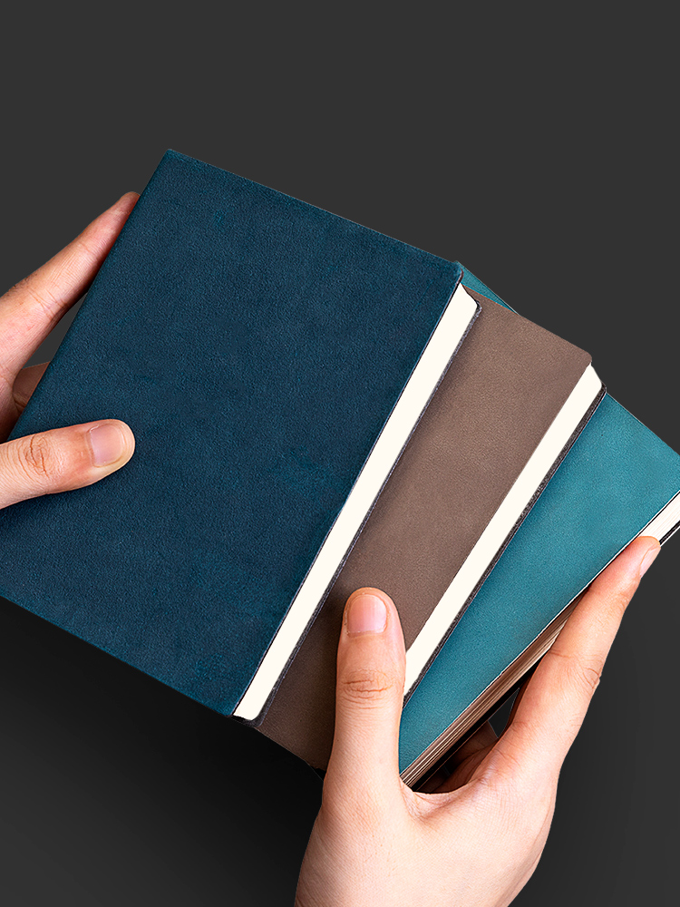1 A6 soft leather notebook, suitable for university student supplies ...