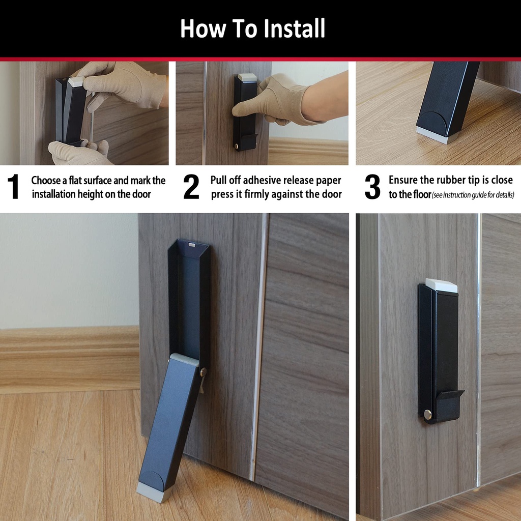 SG local Door Stoppers Pedal Kick Down Door Stop Self Adhesive Door ...
