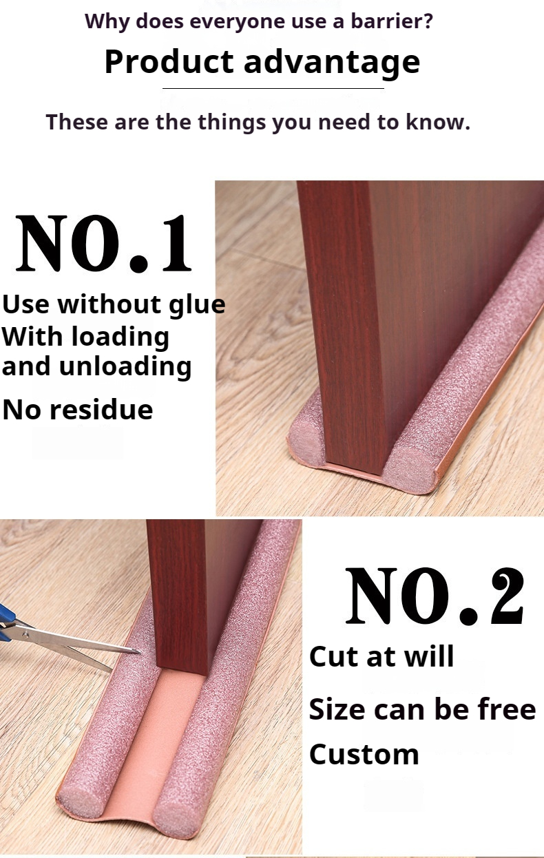 PHO Sealing Strip Flexible Door Bottom Sound Proof Noise Reduction ...