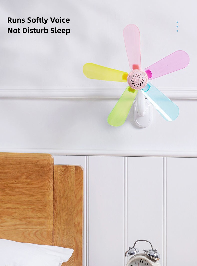 【SG Stock】Portable Mini Fan Wall Hanging Mini Home Dormitory Bedside ...