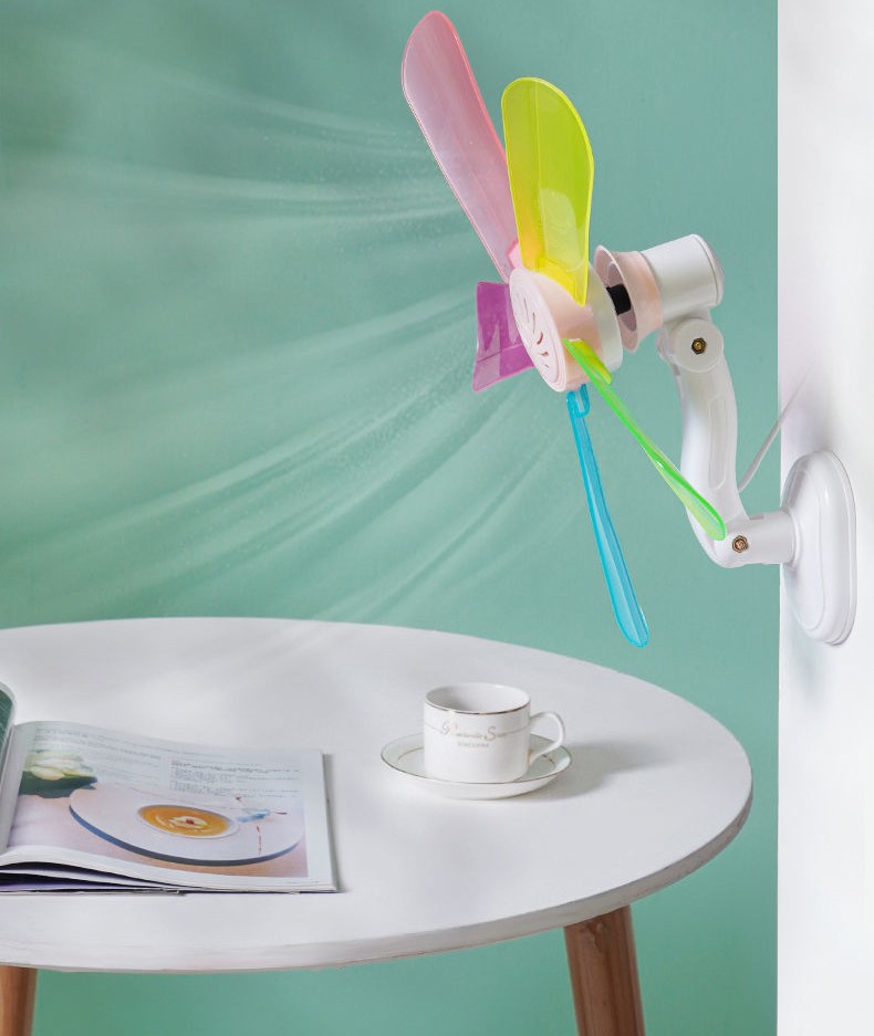 【SG Stock】Portable Mini Fan Wall Hanging Mini Home Dormitory Bedside ...