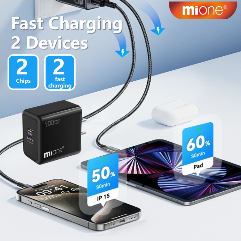 Mione Travel Adapter Fast Charger USB Type C Adaptor USB C For IP 13 14 ...