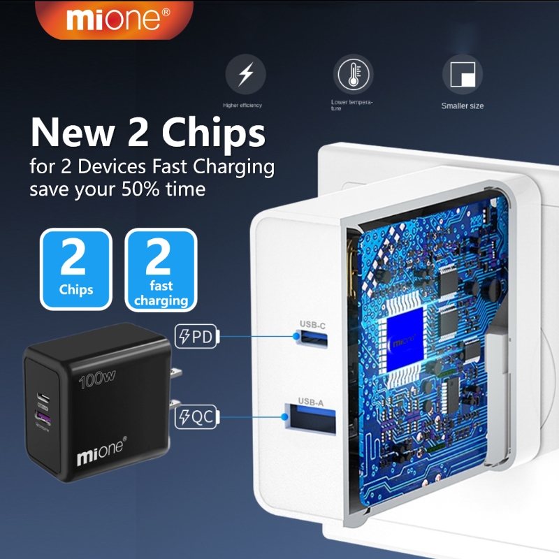 Mione Travel Adapter Fast Charger USB Type C Adaptor USB C For IP 13 14 ...