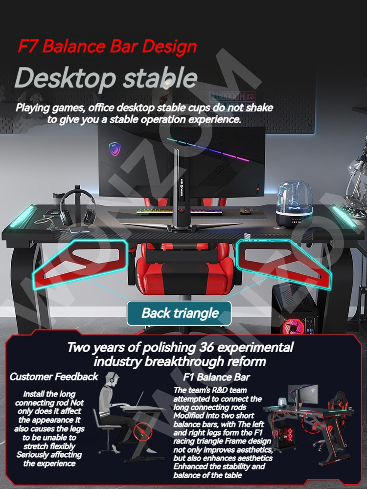 Gaming Table Study Table Computer Desk Desktop Double Student Desk Home ...