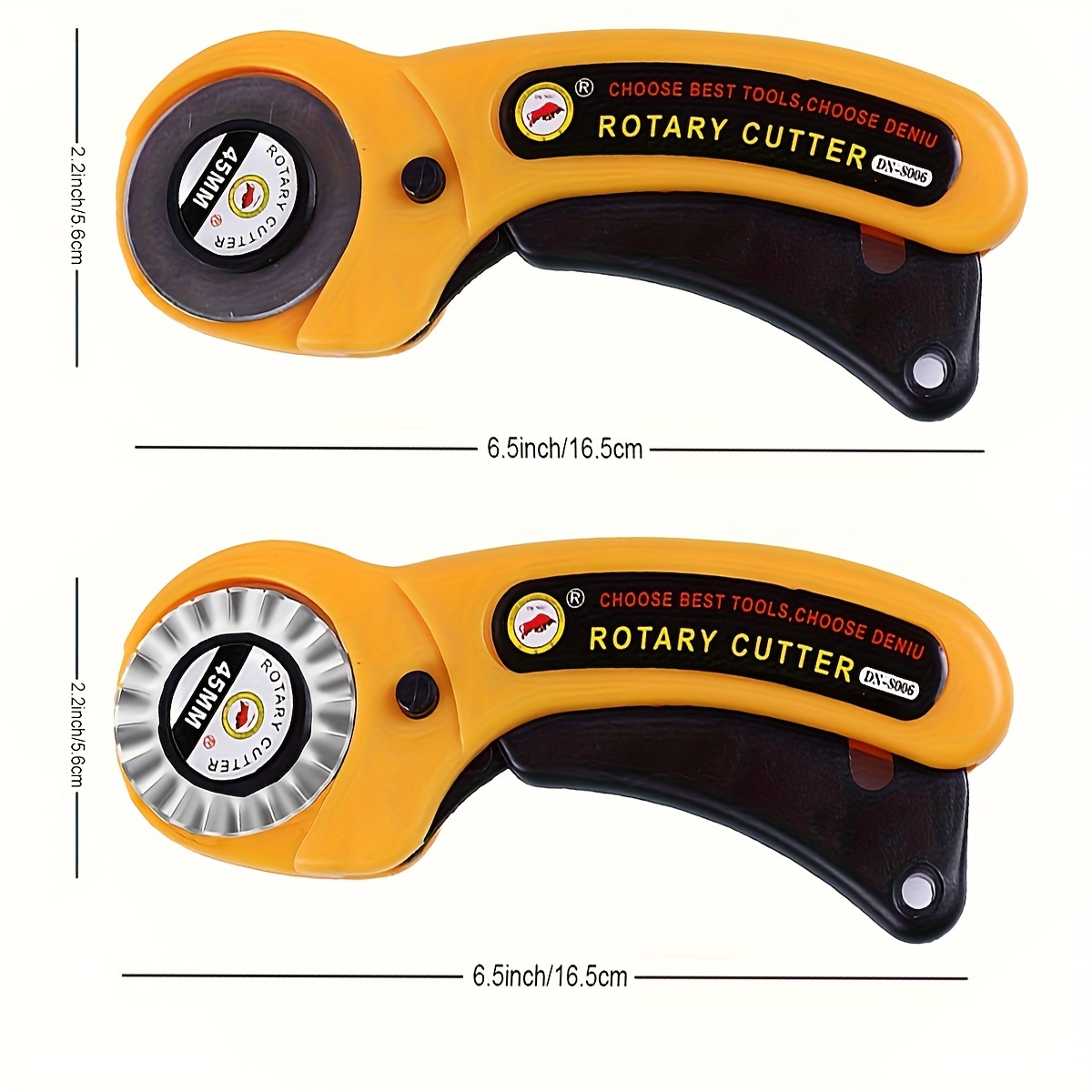 Rotary Cutter Set - 45mm Fabric Cutter, Replacement Rotary Blades ...