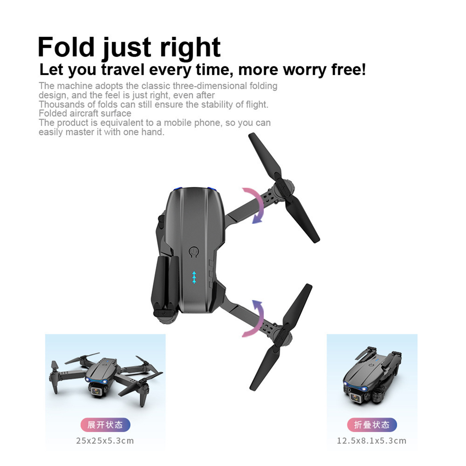 E99 Pro Quadcopter 4K Drone HD Dual Camera WIFI FPV Air Pressure ...