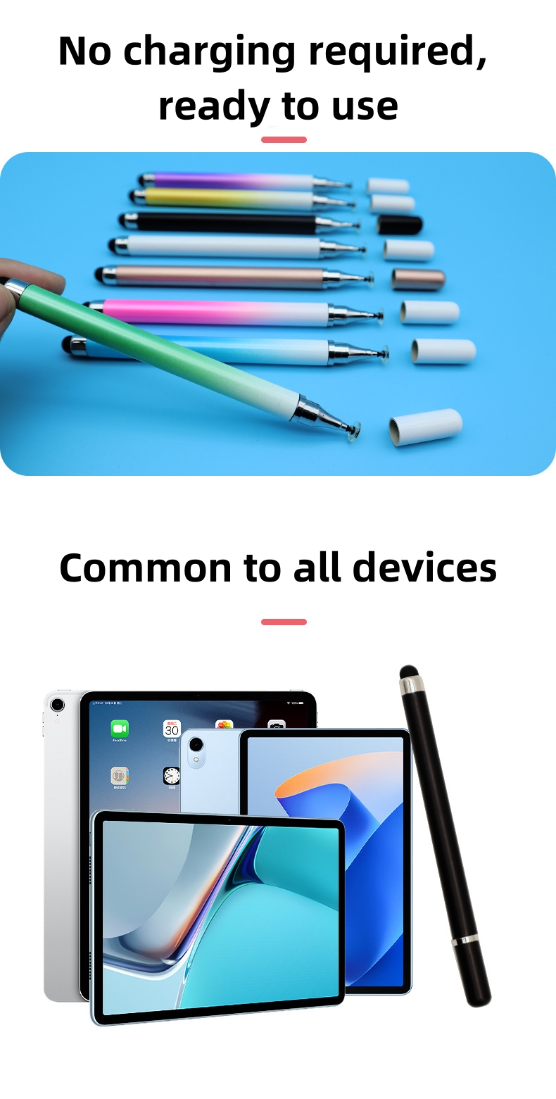 Cool Color Optional No Rechargeable Capacitive Pen Suitable for Android ...