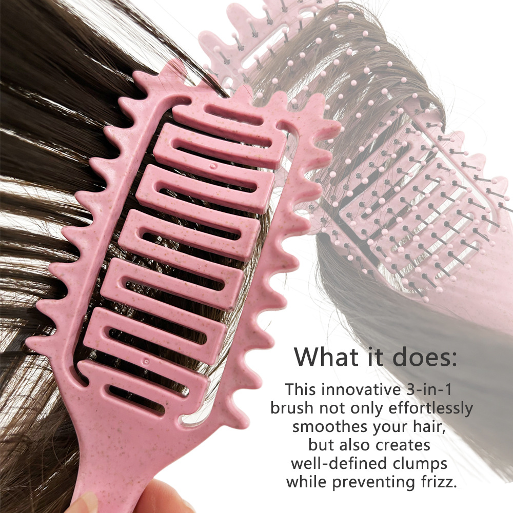 Define Your Curls with Bounce - Anti-Static Scalp Massaging Hair Comb ...