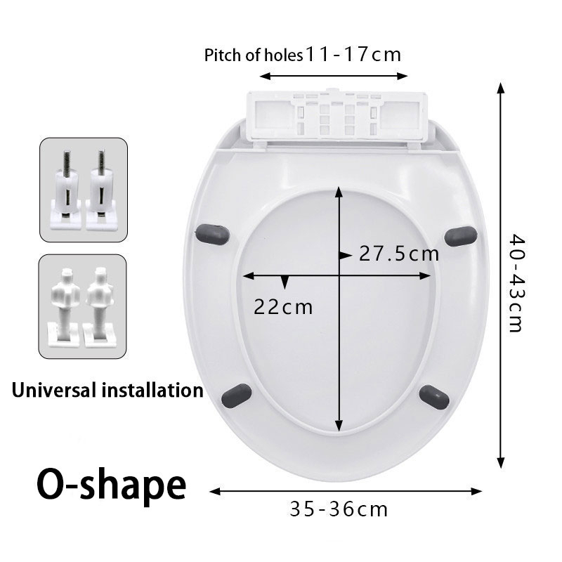 【imbeauty】Toilet Bowl Cover U/V/O Type Toilet Seat Cover Universal High ...
