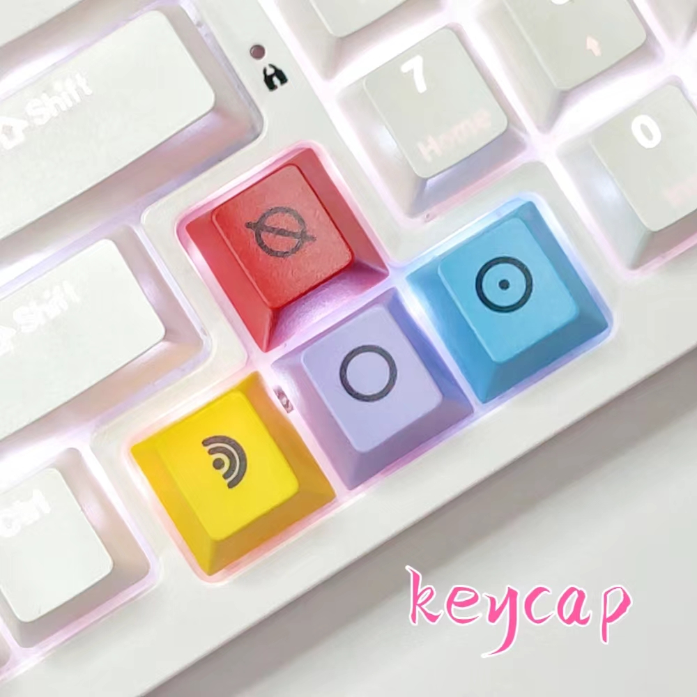 4pcs PBT Mechanical Keyboard Sublimation Direction Keycap Unique Keycap ...