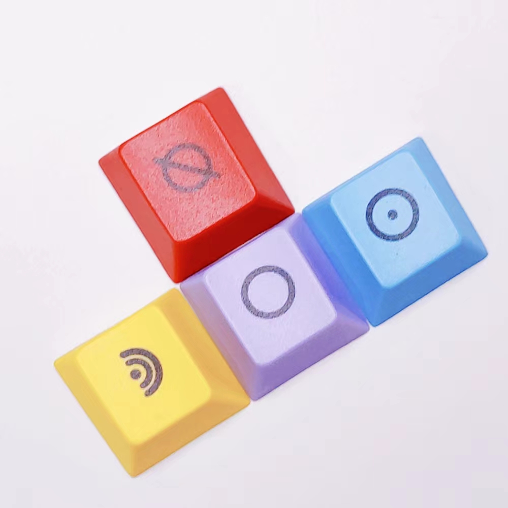 4pcs PBT Mechanical Keyboard Sublimation Direction Keycap Unique Keycap ...