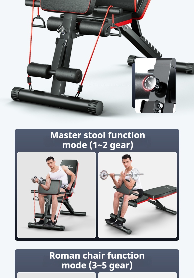 NICE Workout Bench Dumbbell Stool Home Gym Bench Foldable Dumbbell ...