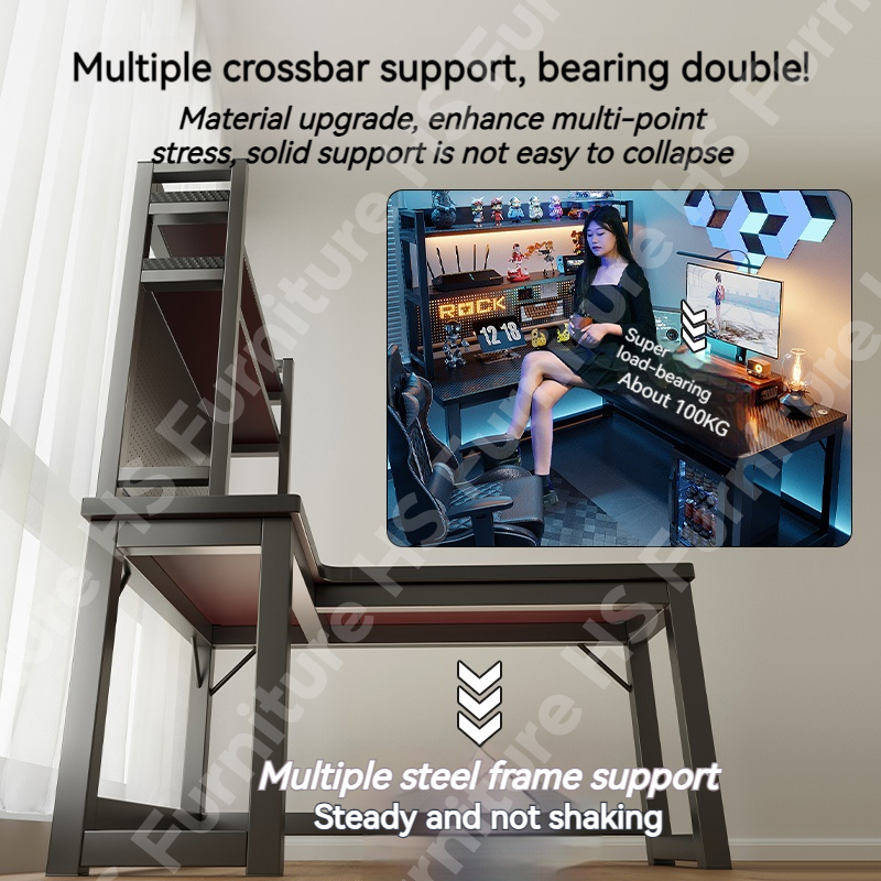 Gaming Table carbon fibre Corner Esports Table, Computer Table, Desktop ...