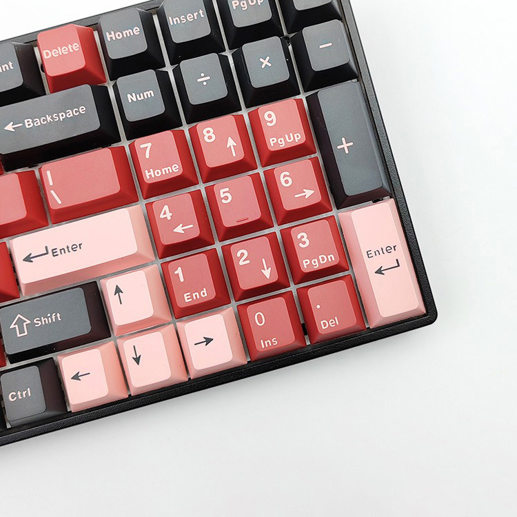 -LW- Spade Q PBT Material CHERRY Profile 125 Keys Mechanical Keyboard ...