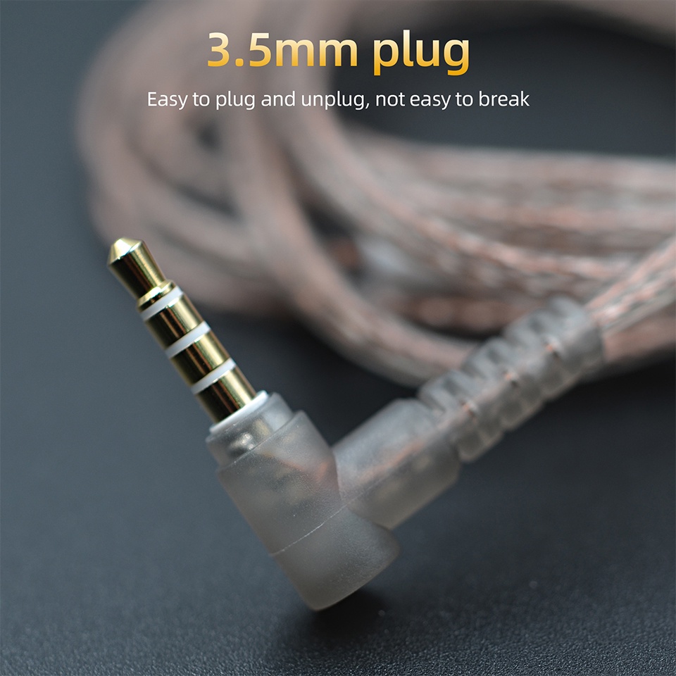 KZ Original High Purity Copper Wire OFC 0.75mm Gold-Plated Upgrade ...