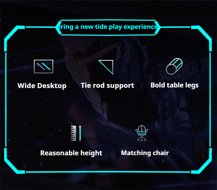 PHO Computer Desk Gaming Desk Study Table Home Computer Table Gaming ...