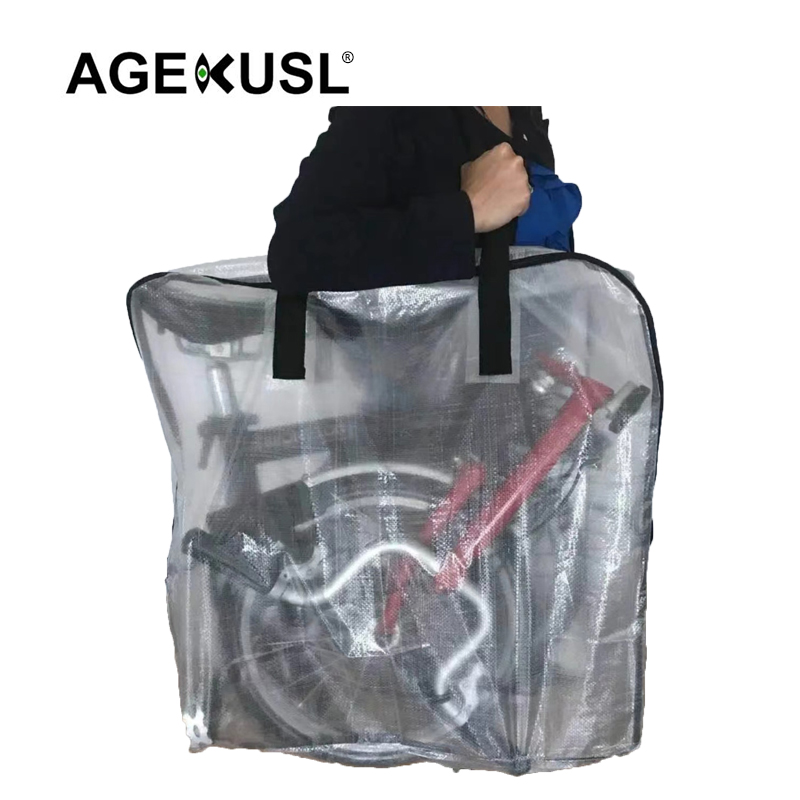 AGEKUSL Folding Bike Loading Bag Collapsible Carrying Transport Storage ...
