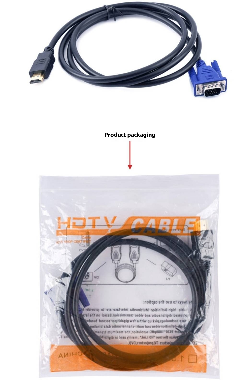 [Shopee Choice]1080P HDMI to VGA Converter Audio Male to Male Adapter ...