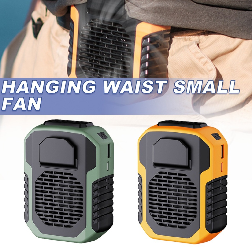 [SG Stock]mini hanging waist fan/outdoor cooling/sports fan/portable ...