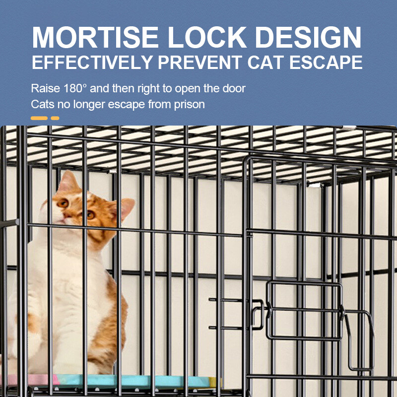 ★SG Stock★Foldable Cat Cage Cat House Villa Collapsible Portable Pet ...