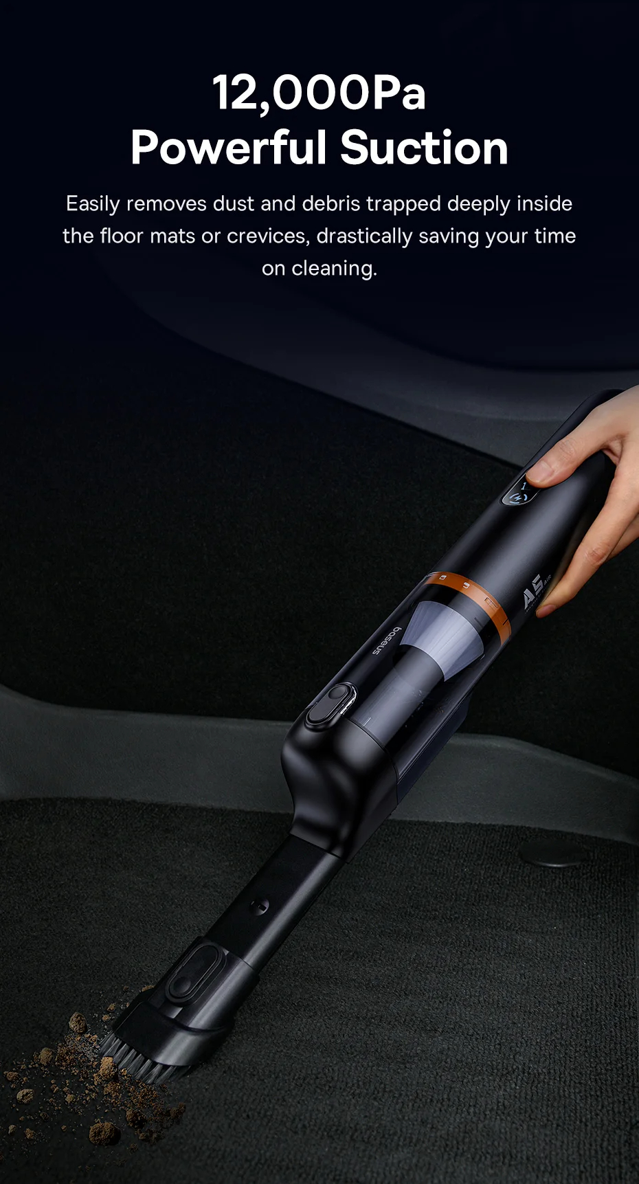 Baseus A5 Air 12000Pa Car Wireless Vacuum Cleaner Cordless Vehicle ...