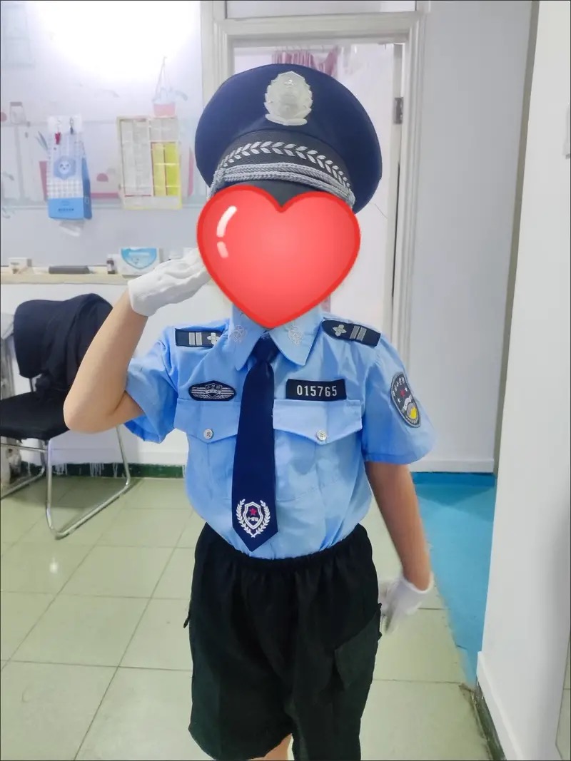 Children's Police Uniforms Military Uniforms 4-Piece Set Both Both Both ...