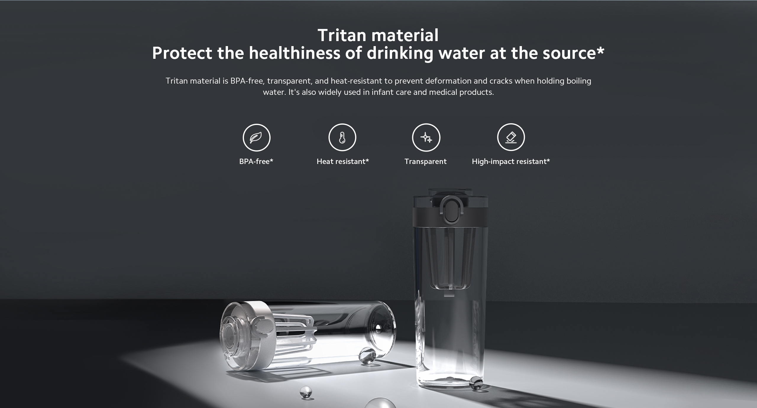 Xiaomi Tritan Water Bottle | Shopee Singapore
