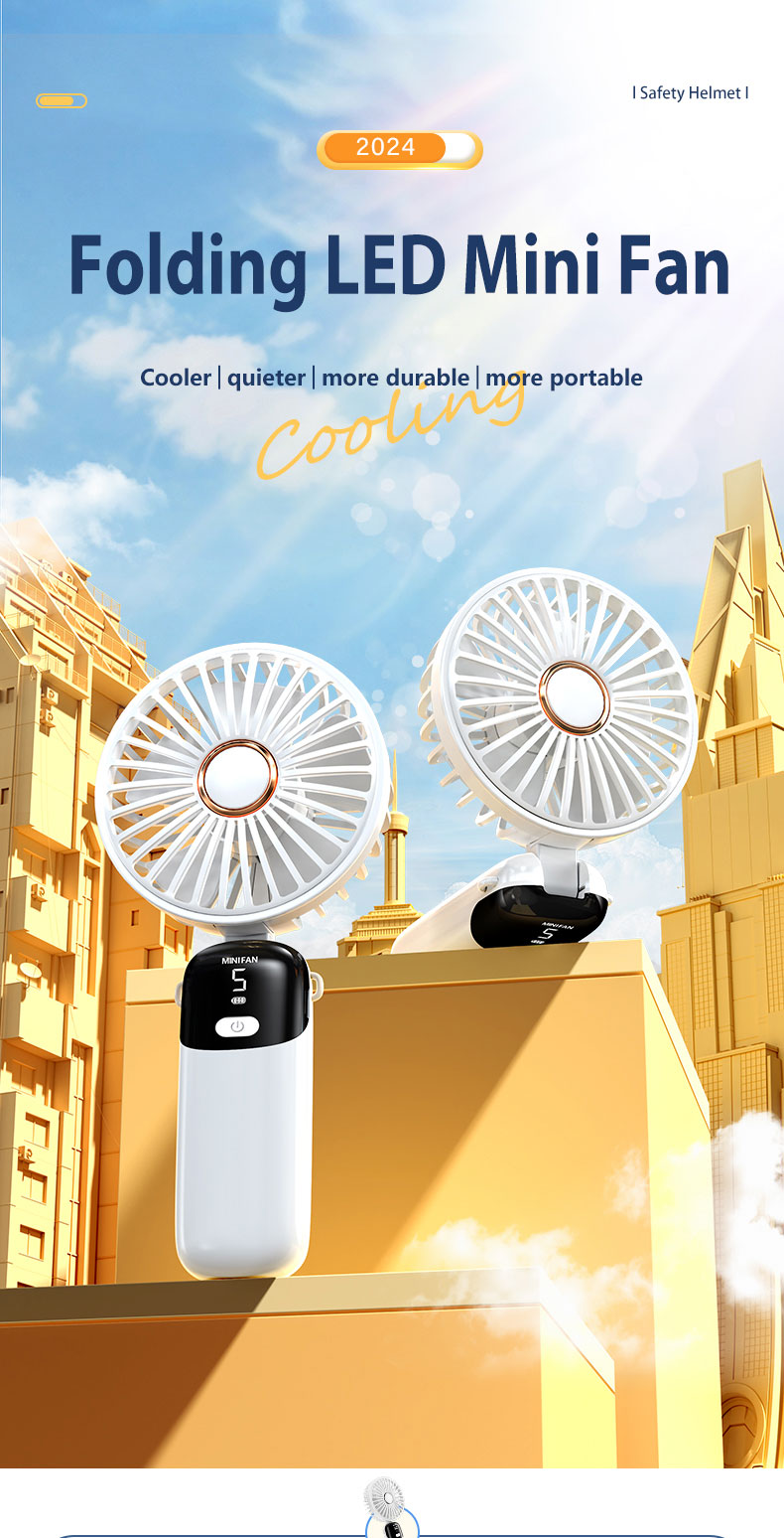 YIOMIO Mini Fan Portable Handheld Fan USB Rechargeable with Base ...
