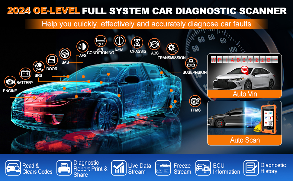LAUNCH X431 Elite OBD2 Scanner for Toyota Lexus Full System Bi ...